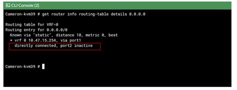 Troubleshooting Tip Route Shows Inactive When Sd Fortinet Community