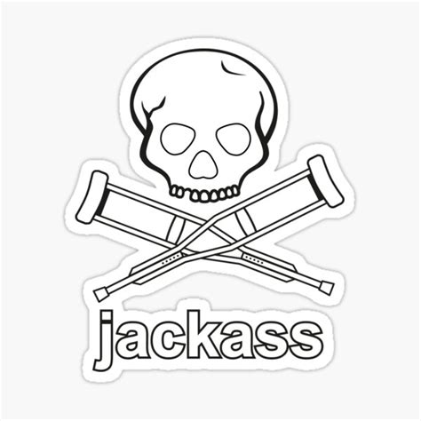 Jackass Sticker For Sale By Danipae Redbubble
