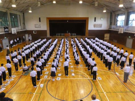 10月全校朝礼 田原本町立北中学校