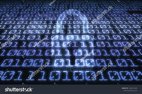 Padlock Binary Code Abstract Background Blue Stock Photo Shutterstock