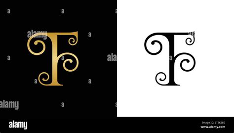 F Logo Design F Monogram Initials F Icon Letter F Logo Elegant