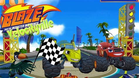 Blaze And The Monster Machines Velocityville Race Track Full Episode