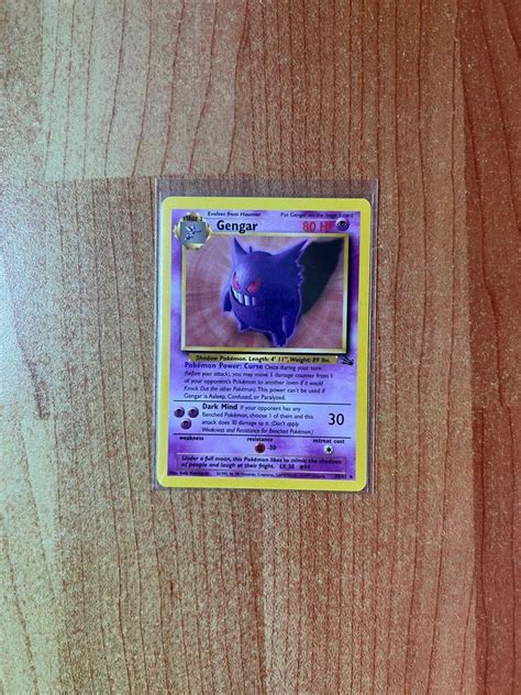 Fossil Gengar 2062 Rare Unlimited Pokémon Tcg Hobbies And Toys Toys