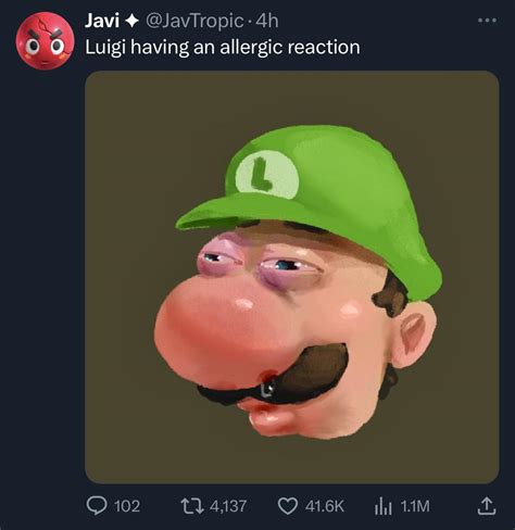Oh No Luigi Had Too Many Super Nuts 😔 R Drawfee