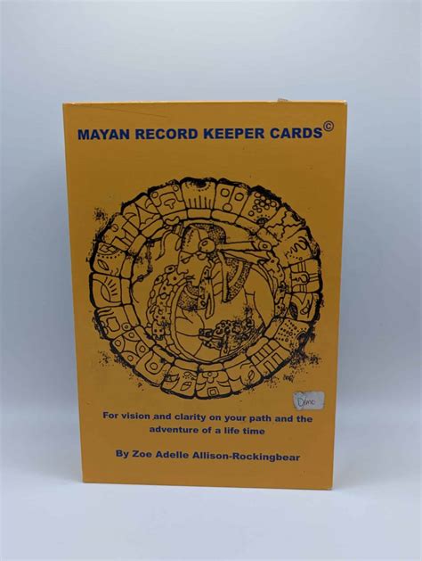 Mayan Record Keeper Cards Used By Zoe Adelle Allison Rockingbear