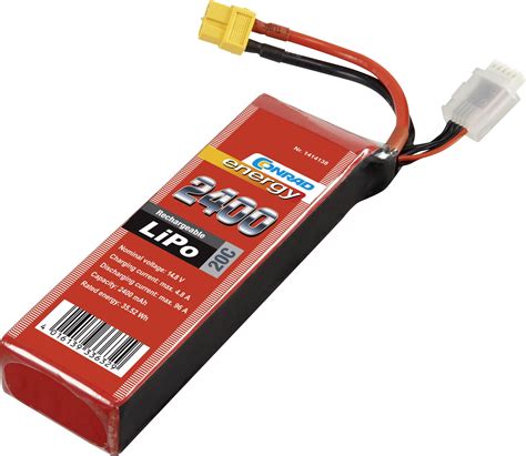 Conrad Energy Modellbau Akkupack LiPo 14 8 V 2400 MAh Zellen Zahl 4