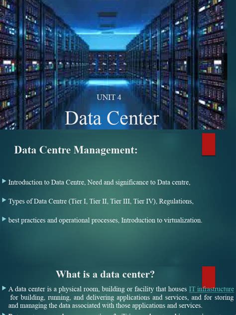 4 1 Data Center Pdf Data Center Cloud Computing