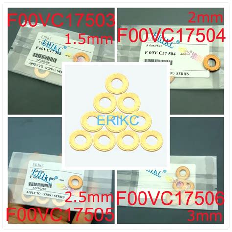 ERIKC Injector Copper Washer F00VC17505 F00VC17504 F00VC17503 9001 850C Size Range 1 5mm 2mm 2