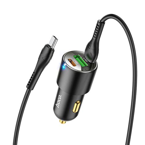 Cargador para Carro HOCO NZ6 PD45W 3-port(2C1A) car charger – Black