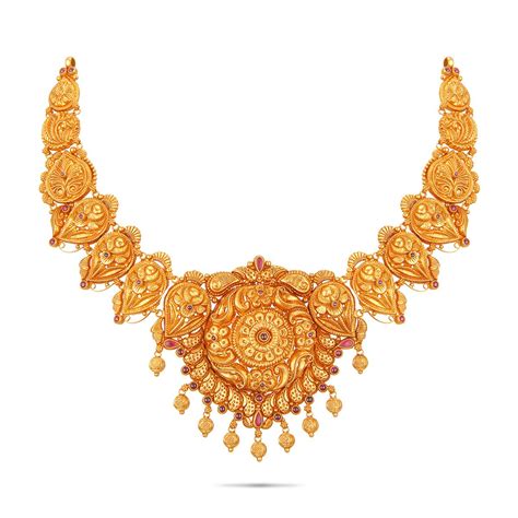 Traditional Floral Gold Necklace