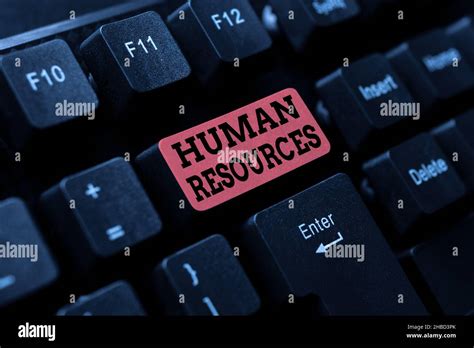 Text Caption Presenting Human Resources Conceptual Photo The Showing Who Make Up The Workforce