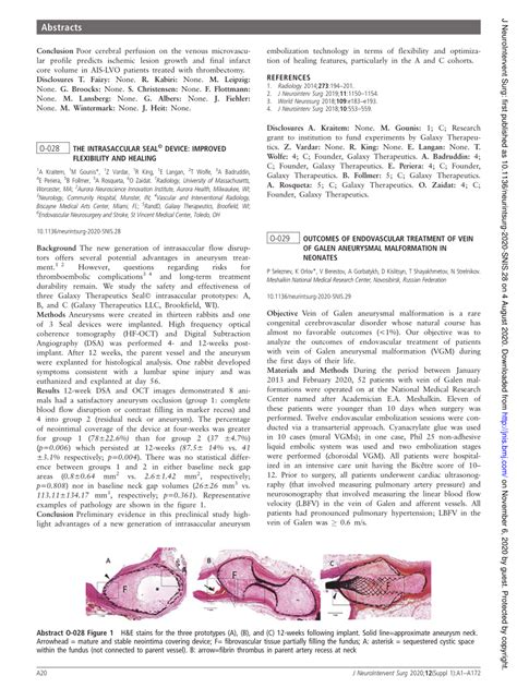 Pdf O 028 The Intrasaccular Seal © Device Improved Flexibility And Healing