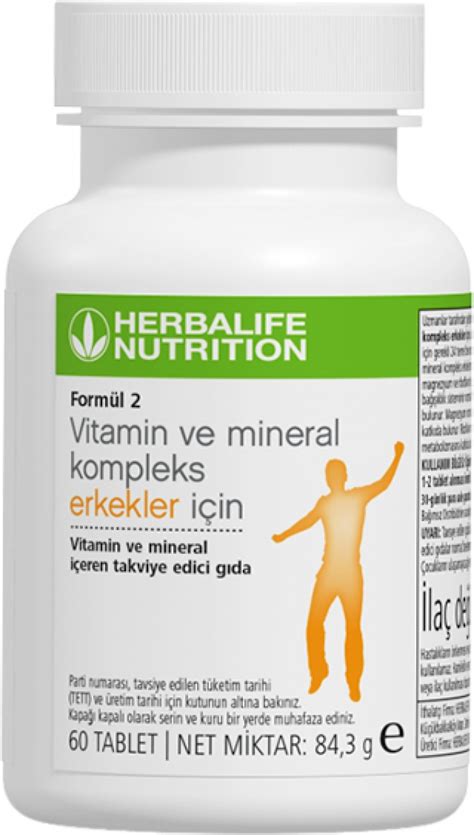 Herbalife Formül 2 Erkekler İçin Vitamin Ve Mineral Kompleks Tablet 47620 Tlye Sipariş