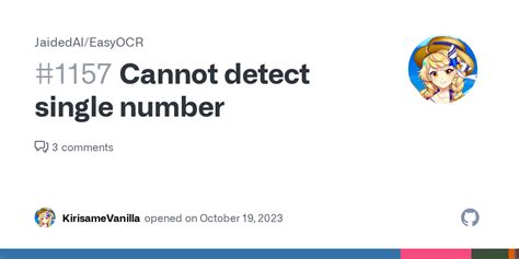 Cannot Detect Single Number · Issue 1157 · Jaidedaieasyocr · Github