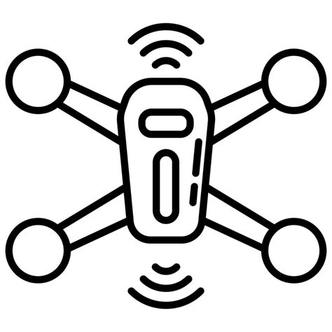 Drone And Signal Symbol 9537775 Vector Art At Vecteezy