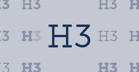 H3 Heading Classic Light Icon Font Awesome