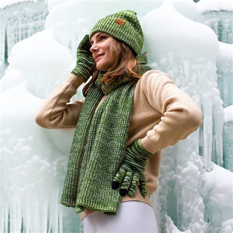 Hat Scarf Gloves Set Hat Scarf Mittens Hat Scarf Womens Winter Hat