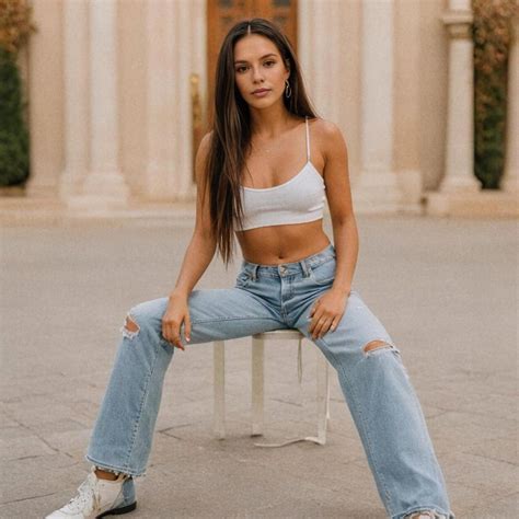 Stylish Woman In Chic Casual Look