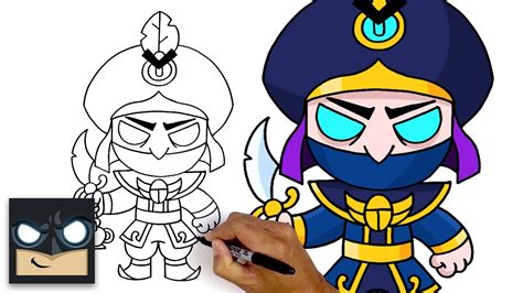 How To Draw Rogue Mortis Brawl Stars Youtube