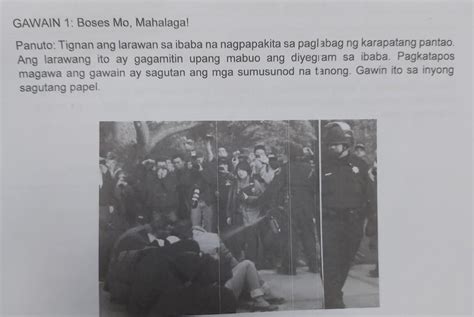 GAWAIN 1 Boses Mo Mahalaga Panuto Tignan Ang Larawan Sa Ibaba Na
