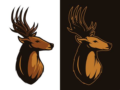 Deer Head Vector Illustration 26234037 Vector Art At Vecteezy