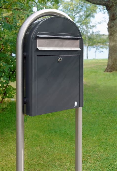 Bobiclassic S Postkasse GrÅ Lille Model Brevindkast Af Rustfritstål