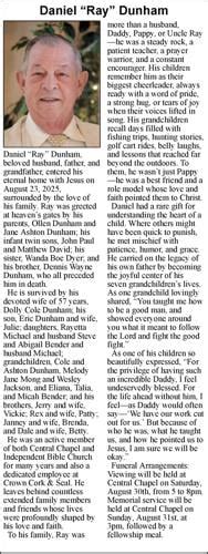 Daniel “ray” Dunham Obituaries Journal