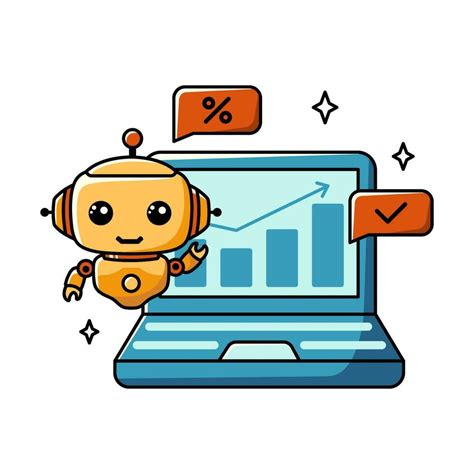Using Ai In Business And Finance Chat Bot Assistant For Online Applications Cartoon Vector