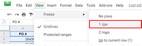 Excel ve Google E Tablolarda Kaydırırken Üst Satırı Başlığı Kilitle Nasıl