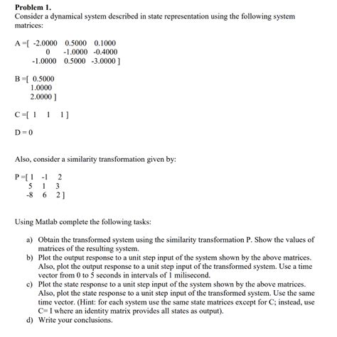 solved problem 1 consider a dynamical system described in