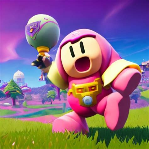 Stabilityai Stable Diffusion Kirby As A Character Of Fortnite