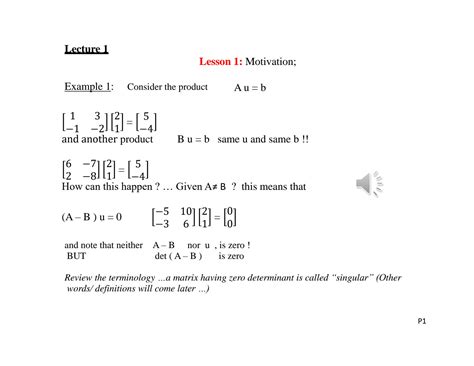 Solution F Lec Lin Alg Lesson And Studypool