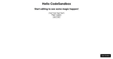 Formik Wizard Codesandbox