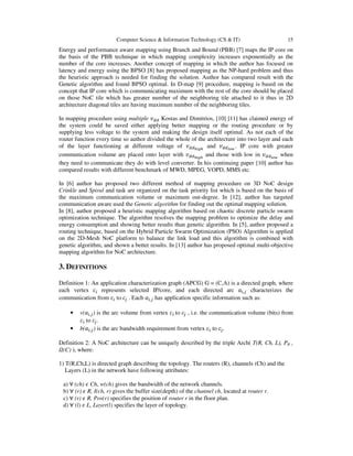 Energy And Latency Aware Application Mapping Algorithm Optimization For Homogeneous D Network