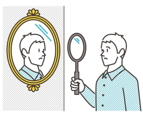 340 Introspection Mirror Stock Illustrations Royalty Free Vector