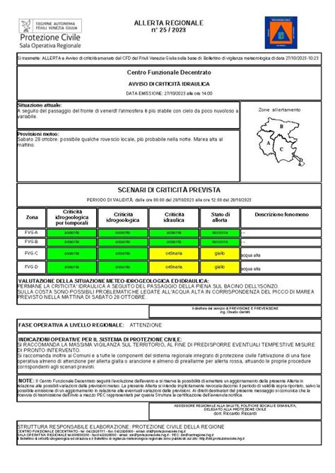 Piogge In Friuli Venezia Giulia Prorogata L Allerta Meteo