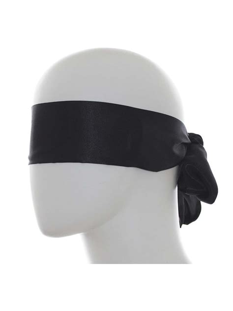 Black Two Sided Satin Sex Eye Mask Sex Handcuffs Bdsm Bondage