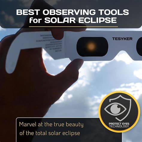 Tesyker Solar Eclipse Glasses 6 Packs Eclipse Glasses For Solar Eclipse Viewing Iso 12312 2