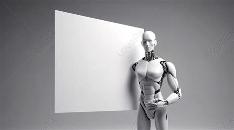 몰입형 사이보그 놀라운 3d 렌더링 빈 공간 푸른 벽 배경 컴퓨터 기술 배경 자동적 인 배경 이미지 Hd 푸른 벽 컴퓨터 기술 자동적 인 배경 사진 무료 다운로드