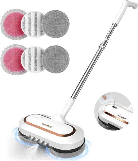 Alfabot Cordless Electric Mop Dual Motor Spin Cleaner 136oz Tank