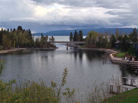 Scenic View Of Flathead Lake Bigfork Mt