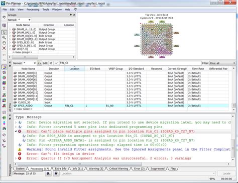 Error Cant Place Multiple Pins Assigned To Pin Location Intel Community