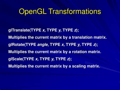 Ppt Transformation Of Objects 2d Transformations 3d Transformations Matrix Representation