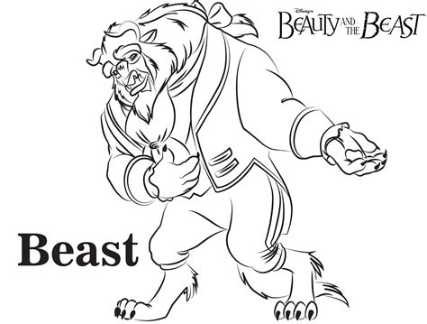 Beauty And The Beast Characters Coloring Pages At Getdrawings Free