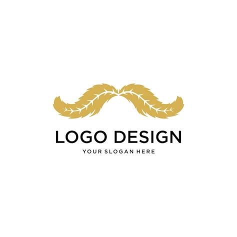 Premium Vector Moustache Masculine Creative Logo Design Vector