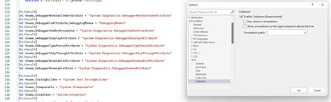 F Codelens Show Annotations Above The Line Options Does Not Work