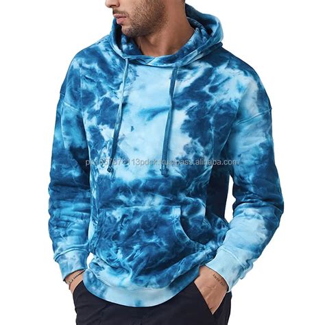 Light Color Men Tie Dyed Hoodies New Fashion Mens Hoodies Custom