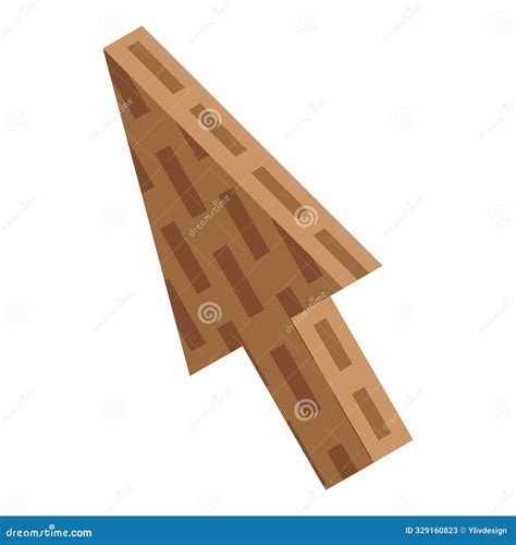 Wooden Mouse Cursor Pointing Up Right Stock Illustration Illustration Of Sign Arrow 329160823