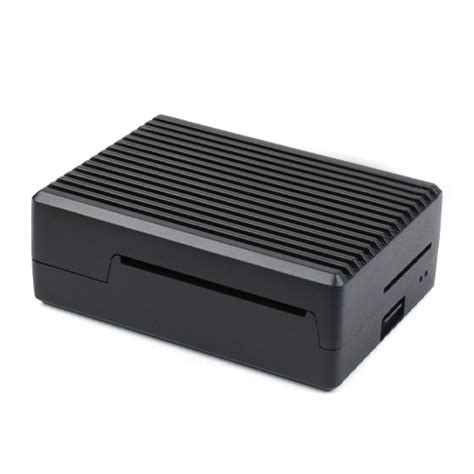 Waveshare Aluminum Stripe Grooved Case For Raspberry Pi 4 Evelta