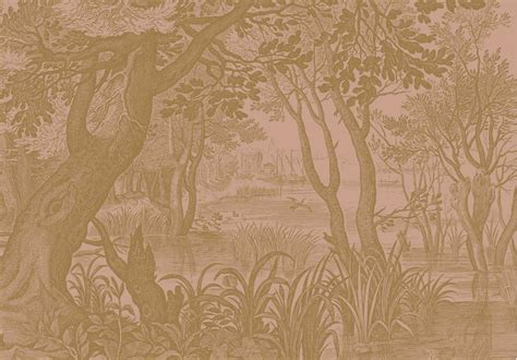 Goud Landschap Behang Van Kek Amsterdam Mw 095 Kek Amsterdam